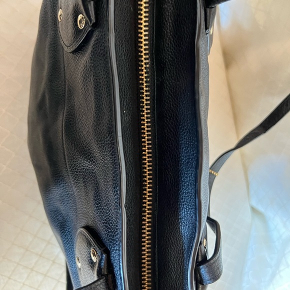 Coach | Bags | Auth Coach Tote Bag Purse Tall Large Black With Gold ...